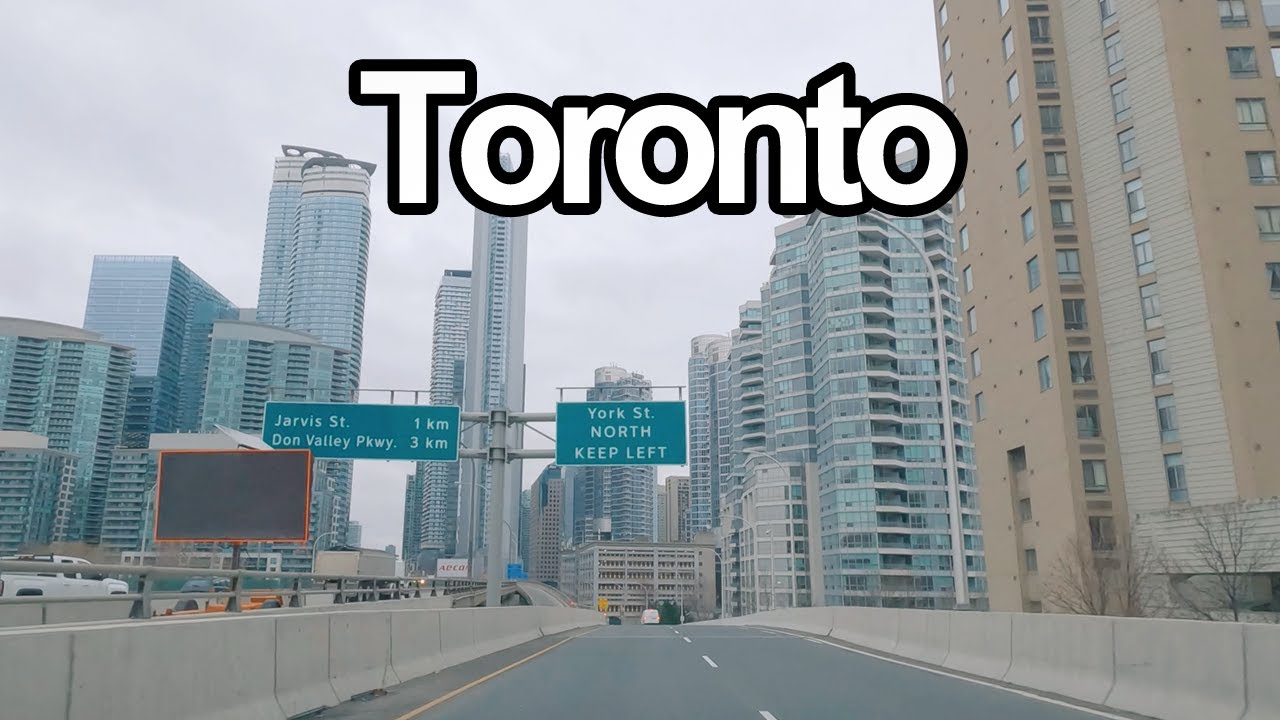 Downtown Toronto Ontario Canada | Scenic Urban Drive (APRIL) - YouTube