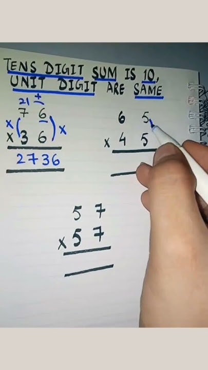 When the Tens Digit Adds Up to 10 and the Unit Digits Match ...