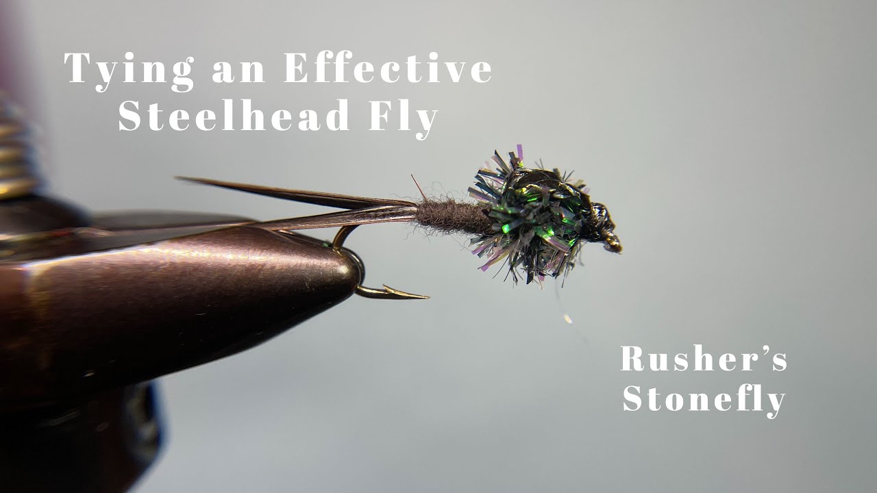 Steelhead Fly Tying- Rusher's Stonefly - YouTube