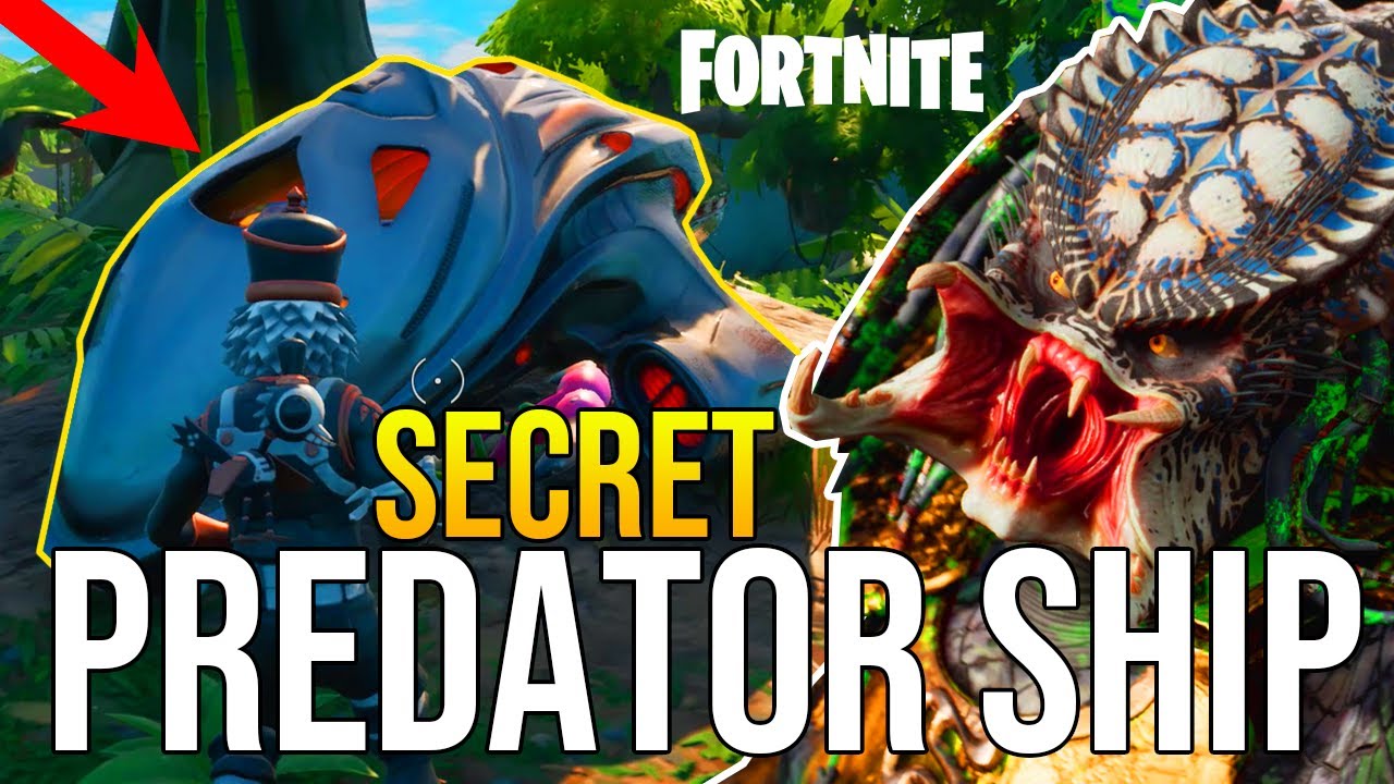 SECRET PREDATOR SHIP in FORTNITE! "100% PREDATOR BOSS & REWARDS ...