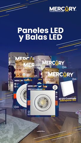 Paneles led y balas led Mercury - YouTube