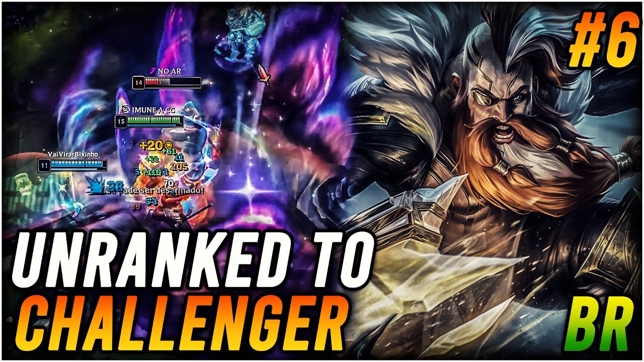 YA LLEGAMOS A PLATINO ! | CHALLENGER OLAF TOP VS DR MUNDO | UNRANKED TO ...