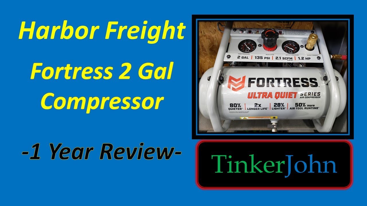 HF Fortress Air Compressor - One Year Review #harborfreight - YouTube
