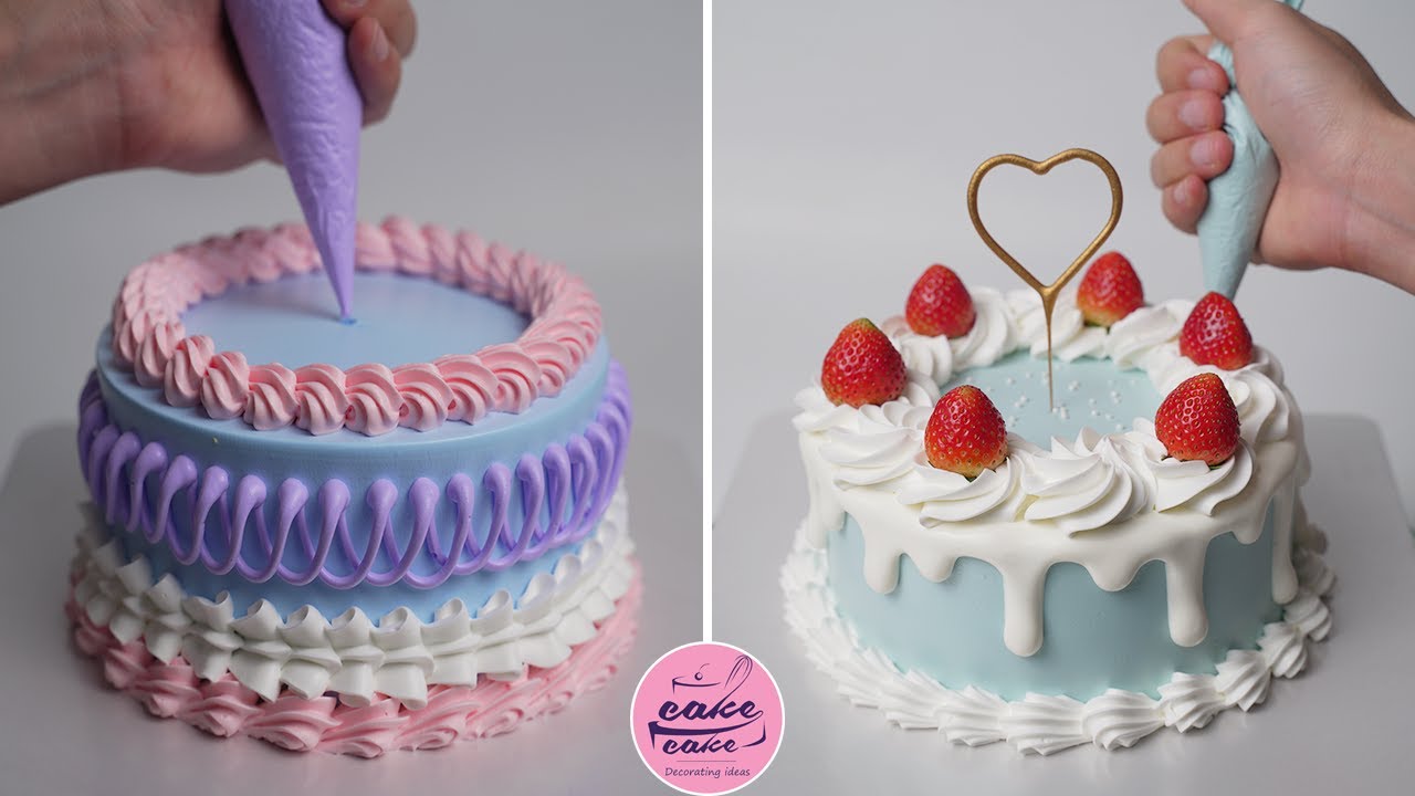 Simple and Quick Cake Decorating Ideas Like A Pro | So Yummy Cake ...