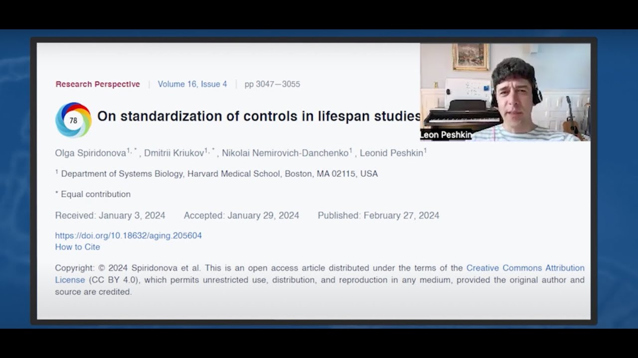 Behind the Study: On Standardization of Controls in Lifespan Studies | Aging-US - YouTube