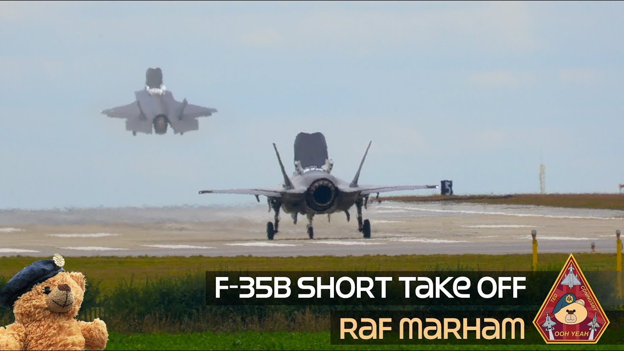 F-35 SHORT TAKE OFF • AWESOME & PHENOMENAL • RAF MARHAM - YouTube