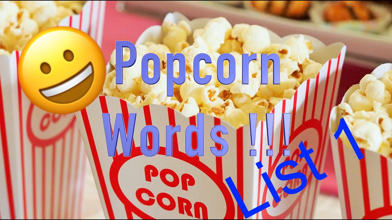 Popcorn Words List 1!! - YouTube