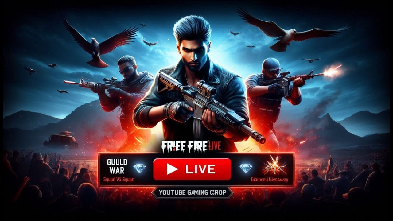 🔴 FREE FIRE LIVE 🔥 | RANK PUSH + OP GAMEPLAY + GUILD TEST + GUILD WAR ...