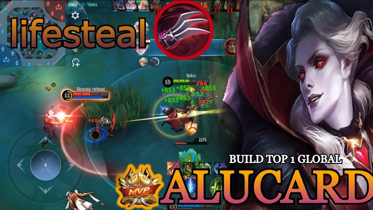 ALUCARD Damage and life steal!!Build Top 1 Global (SOLO RANK) !!Mobile ...
