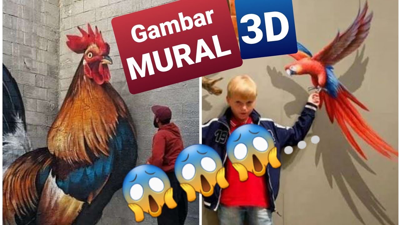 Lukisan Dinding Tembok Yang Luar Biasa😱😱😱 || Mural 3D - YouTube