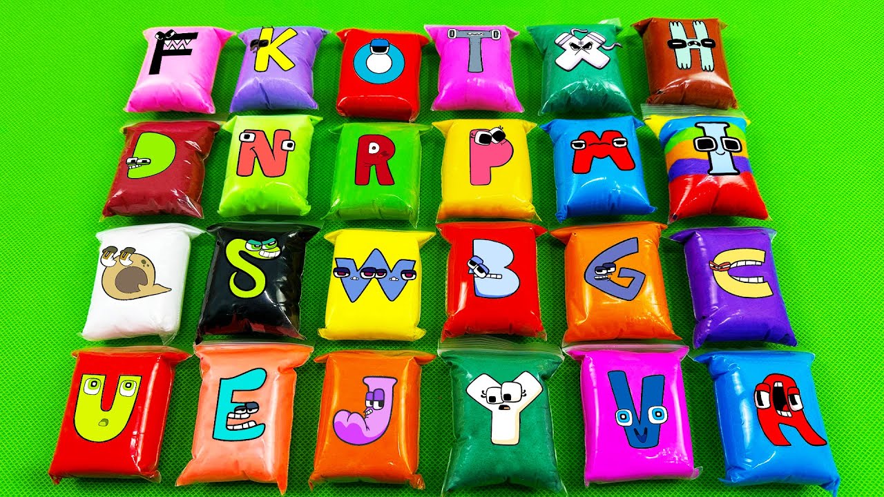 Alphabet Lore - Looking For A-Z SLIME Colorful Mini Bag Coloring - ASMR ...