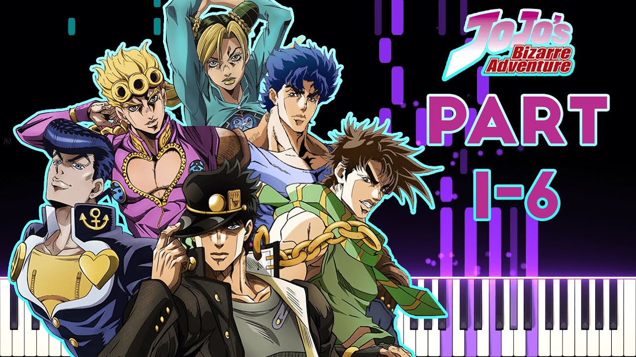The Ultimate JoJo Main Themes Medley | [Piano Cover] (Synthesia)「ピアノ ...
