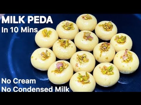 Instant Milk Peda | Diwali Special Sweets | 10 min Diwali Sweets - YouTube
