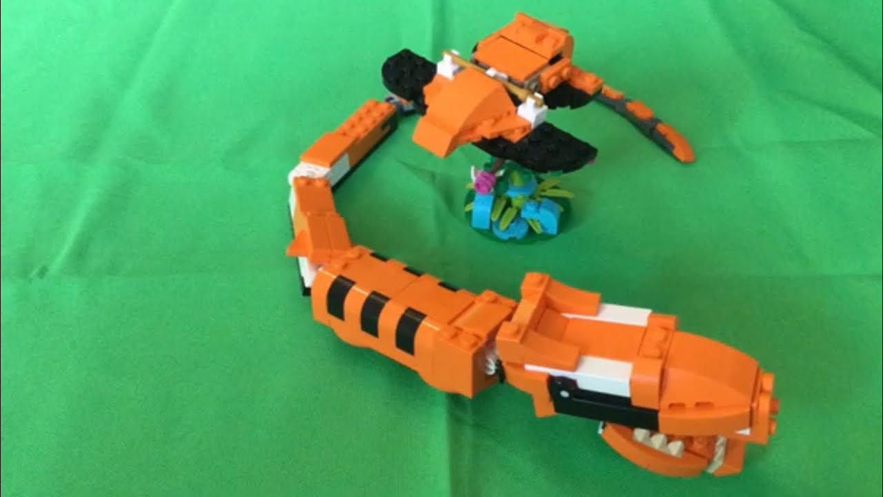 How to build LEGO Titanoboa snake, space ship, and tree from 3 in 1 ...