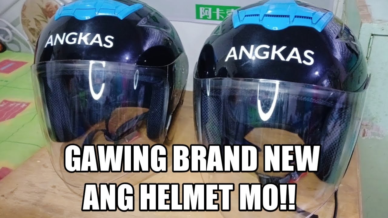 PAANO MAGMUKHANG BAGO ANG ANGKAS HELMET MO - YouTube