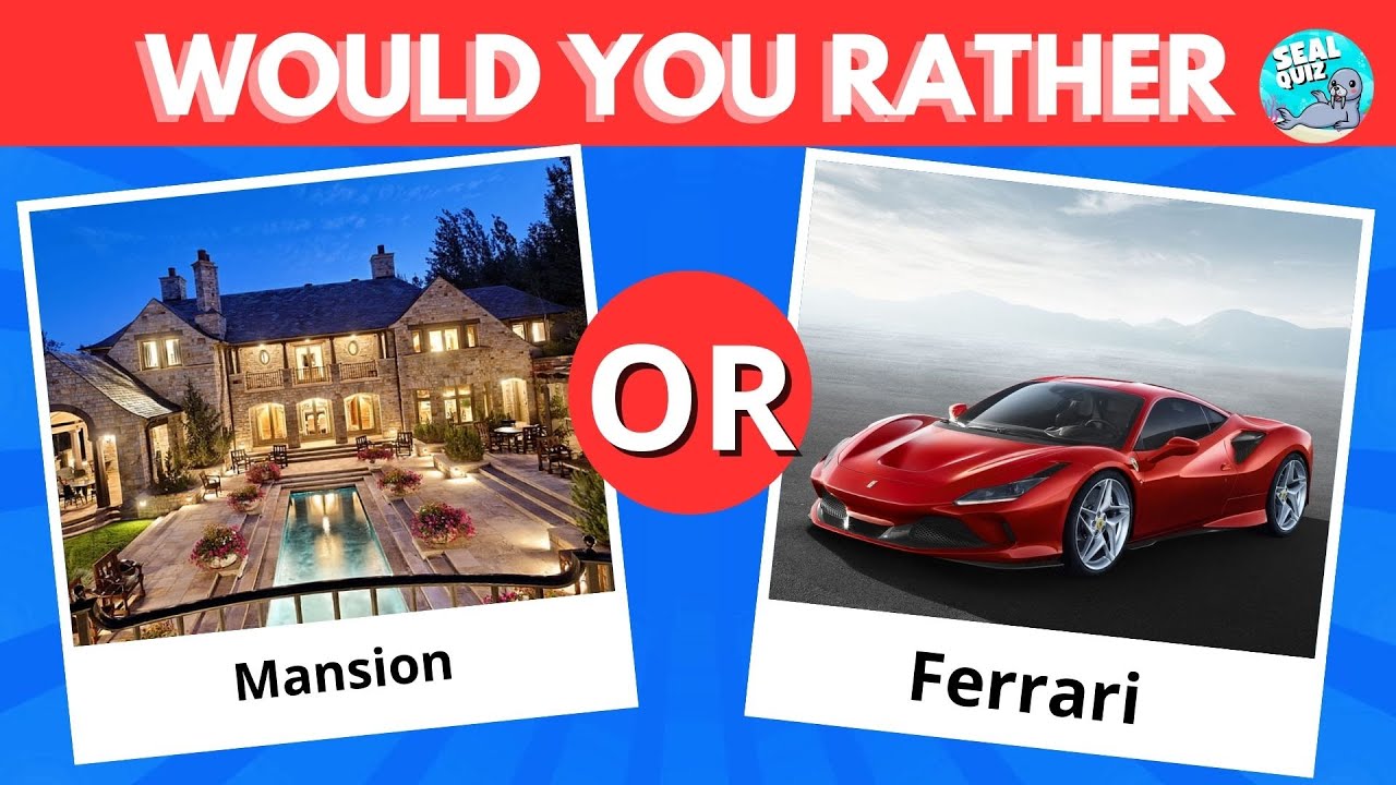 Would You Rather Luxury Edition π€ππ² Youtube