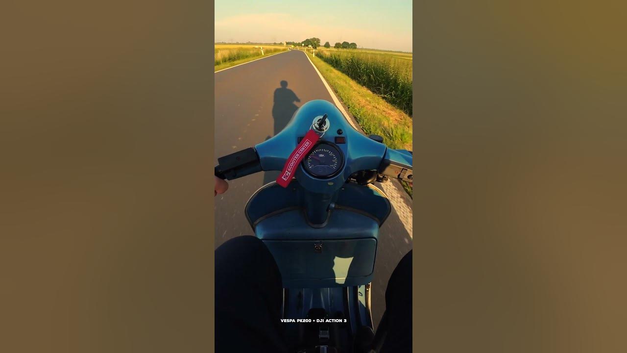VESPA PX200 mit DJI Action 3 I #reel #dji #djiaction3v#vespa #piaggio #sonne #fotografie # ...