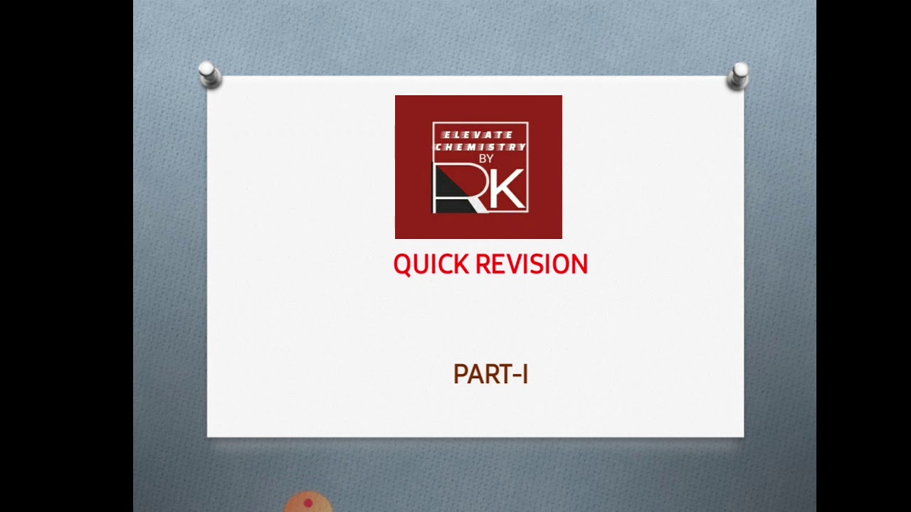 Quick Revision Part-1 - YouTube