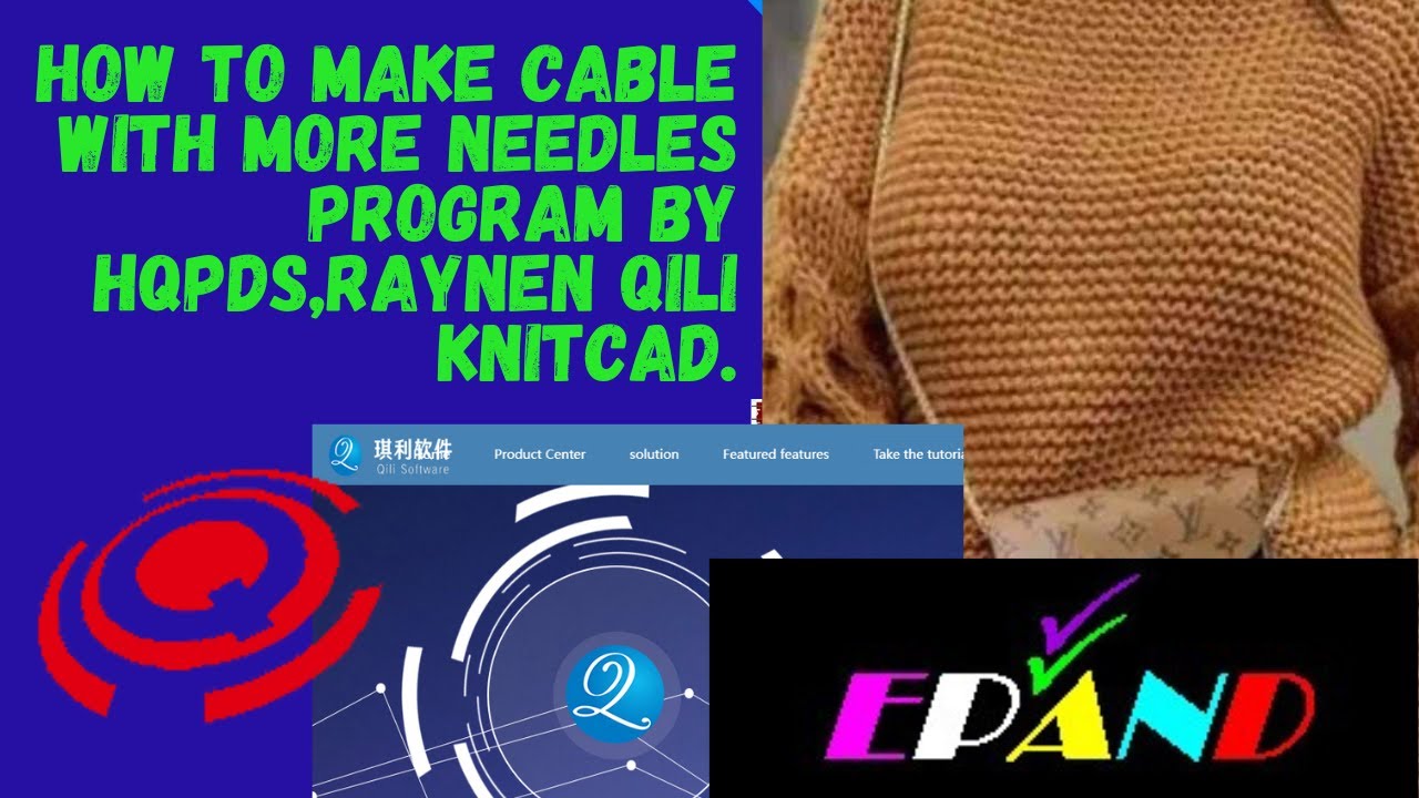 How to make Cable with more needles program by hqpds,raynen qili ...