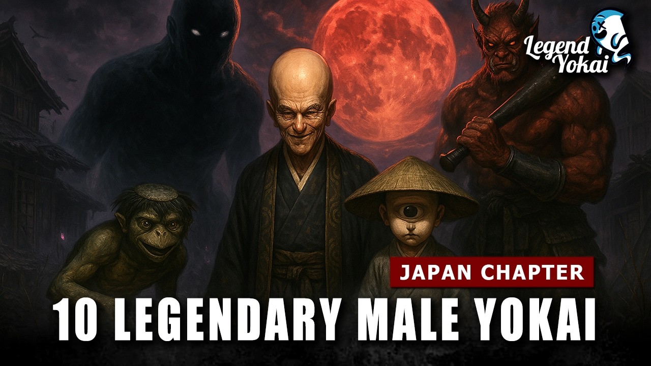 TOP 10 Scary MALE YOKAI ｜Ancient Japanese Mythology | Japanese Ghosts ...