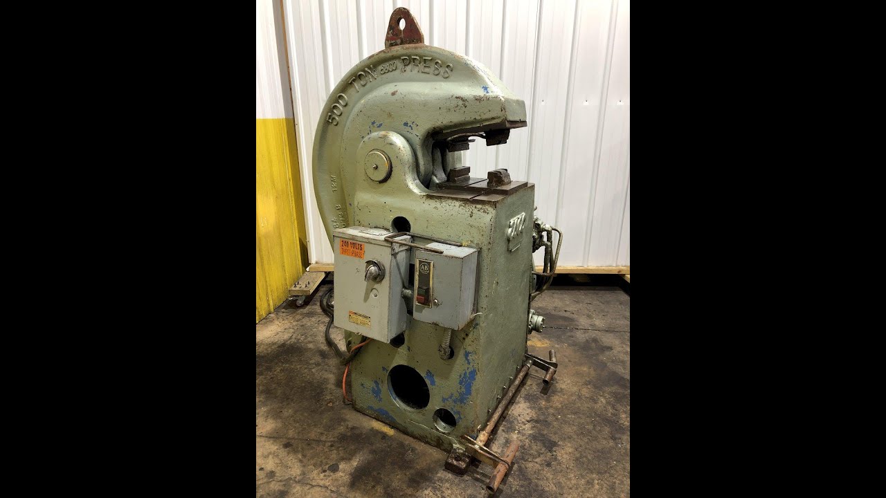 500 TON ESCO MODEL MARK-150 CABLE SWAGING PRESS WITH TOOLING: STOCK ...