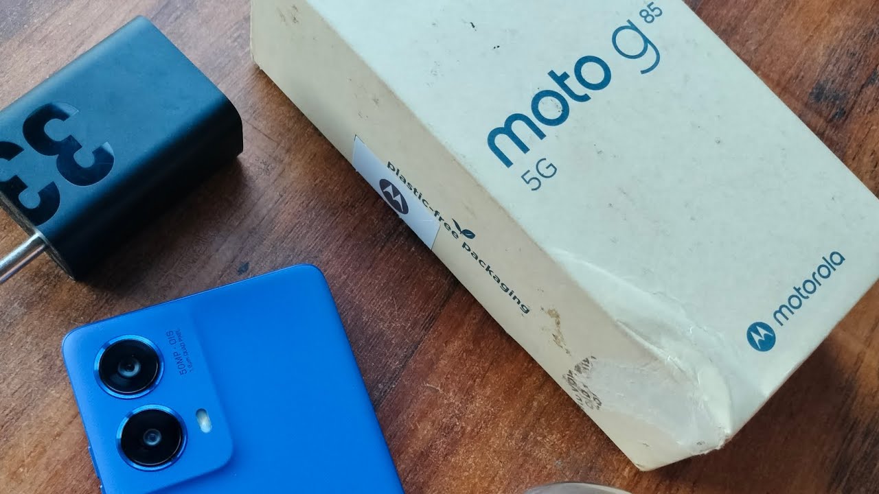 Moto g 85 5G mobile blue colour unboxing review#Motorola#Moto g85#blue ...