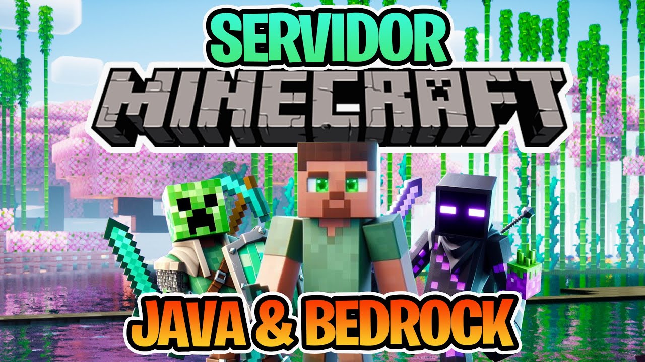 Jugando Servidor de Minecraft Java & Bedrock - YouTube