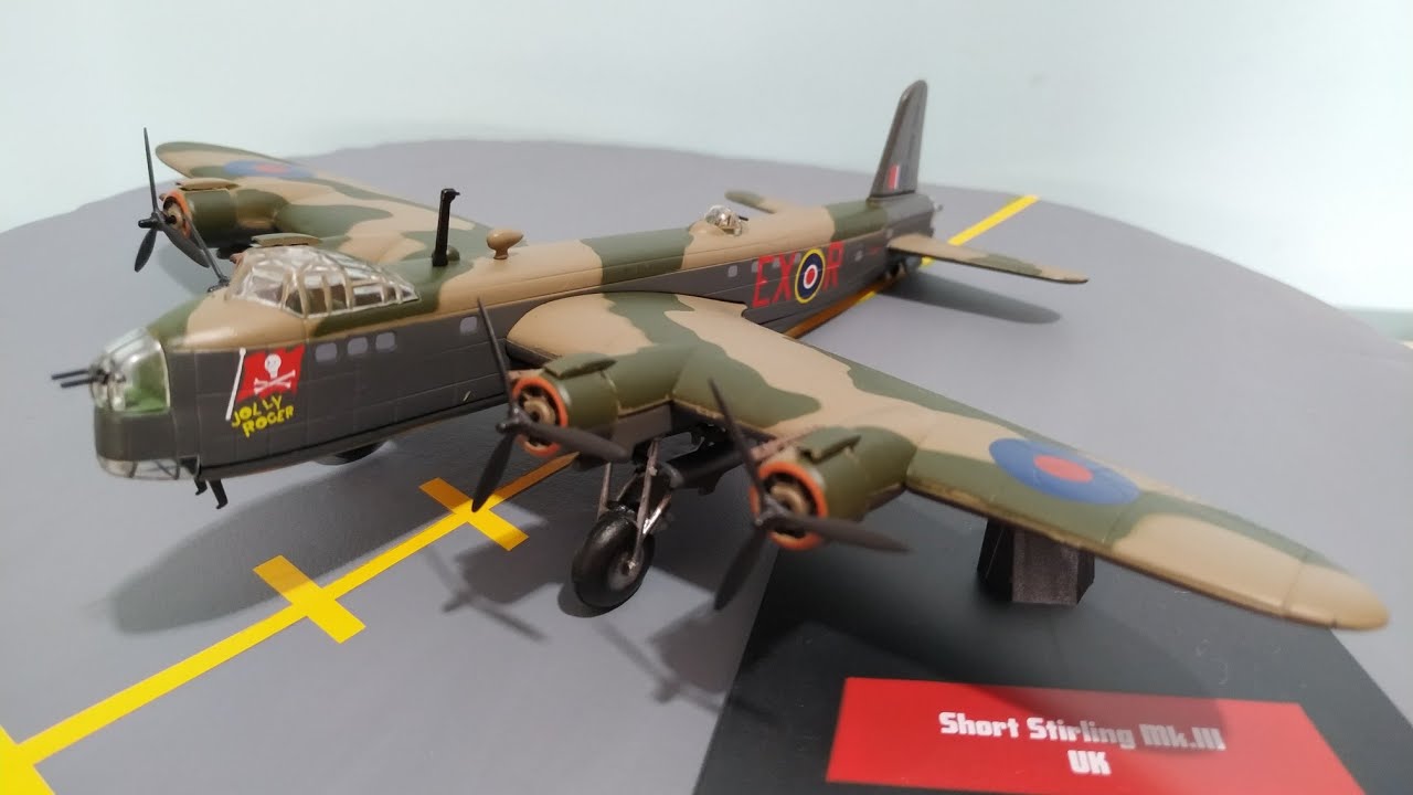 Miniatura bombardeiro Short Stirling MODEL 006 - YouTube