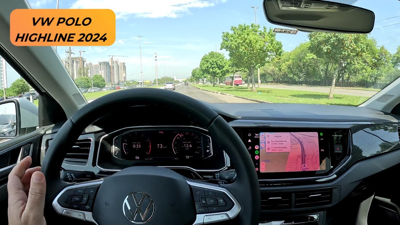 VW POLO HIGHLINE 2024. No HODÔMETRO em TEMPO REAL CHEGA aos seus 2 MIL KILÔMETROS RODADOS. - YouTube