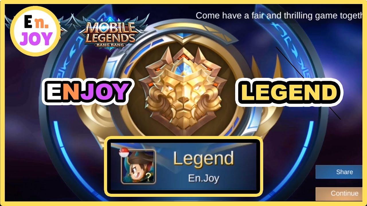 ENJOY BOSS LEGEND S16 | EnJoy Boss Mobile Legends - YouTube