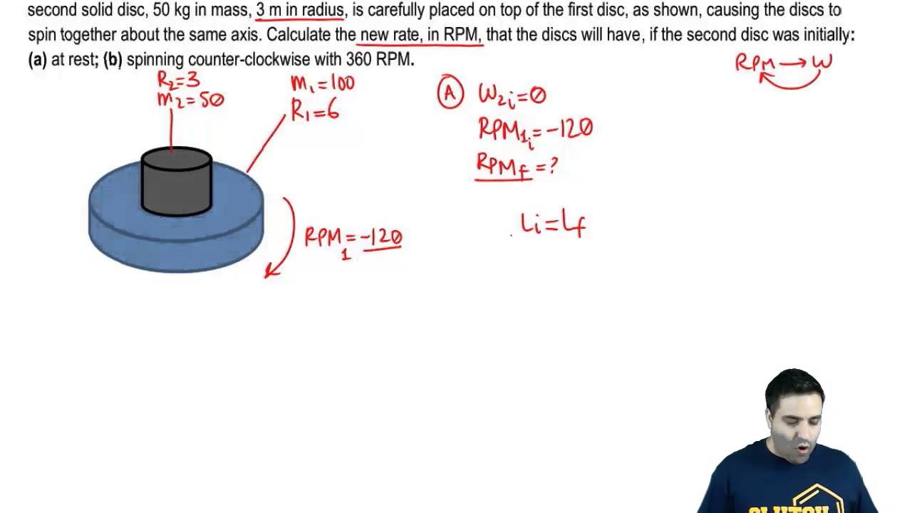 Intro to Angular Collisions (Two discs) - YouTube