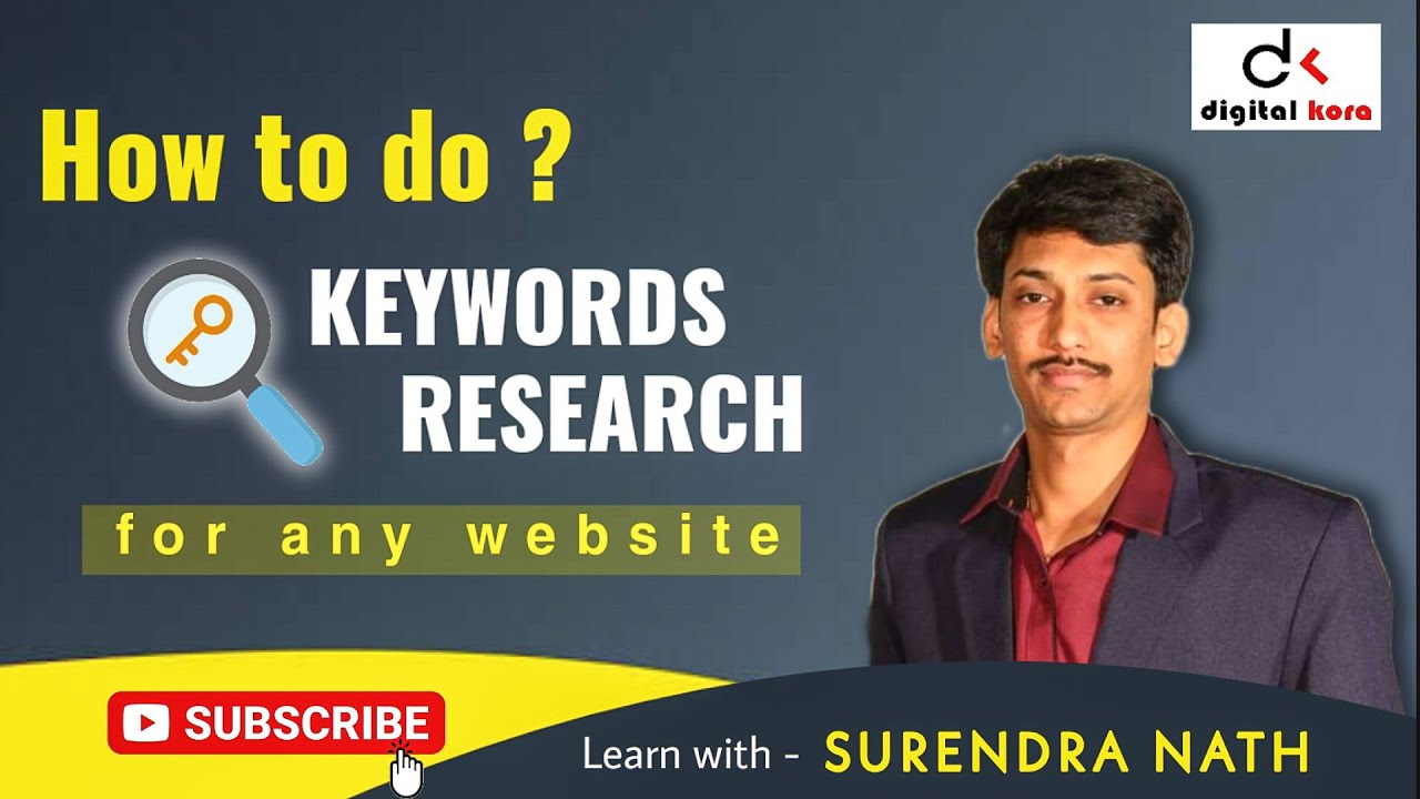 How to do keyword research for any website | How to find popular ...
