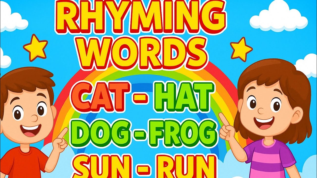 Rhyming Words | Learn Rhyming words for kids | Vocabulary for kids ...
