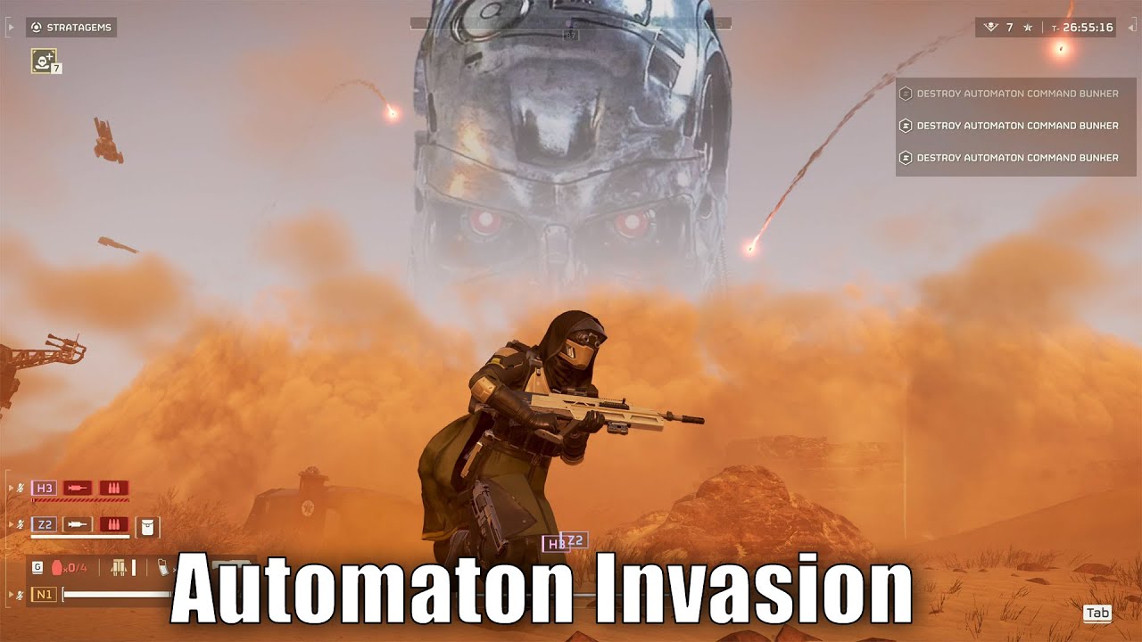 Trying To Survive The Automaton Invasion In Helldivers 2 - YouTube