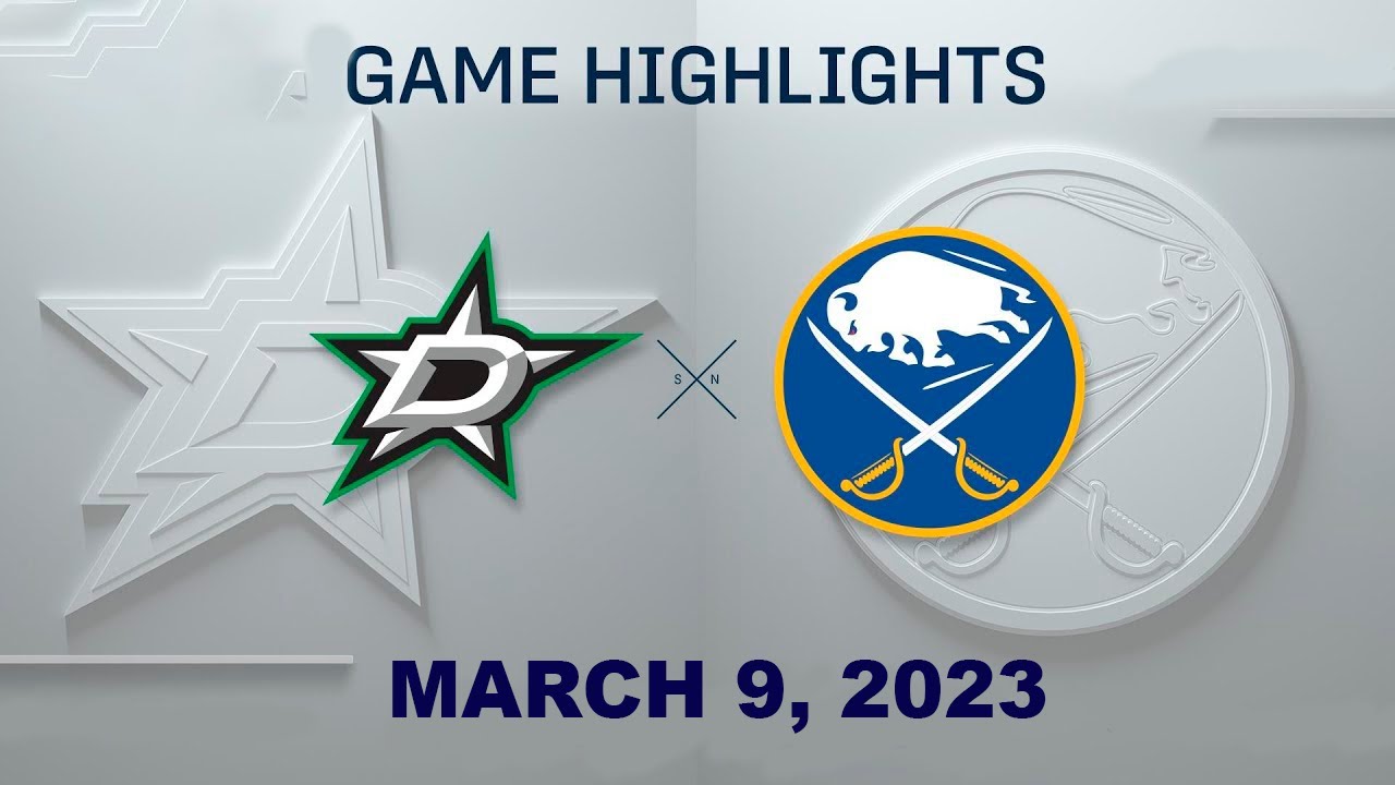 Dallas Stars (10) vs. Buffalo Sabres (4)| Highlights | March 9, 2023 ...