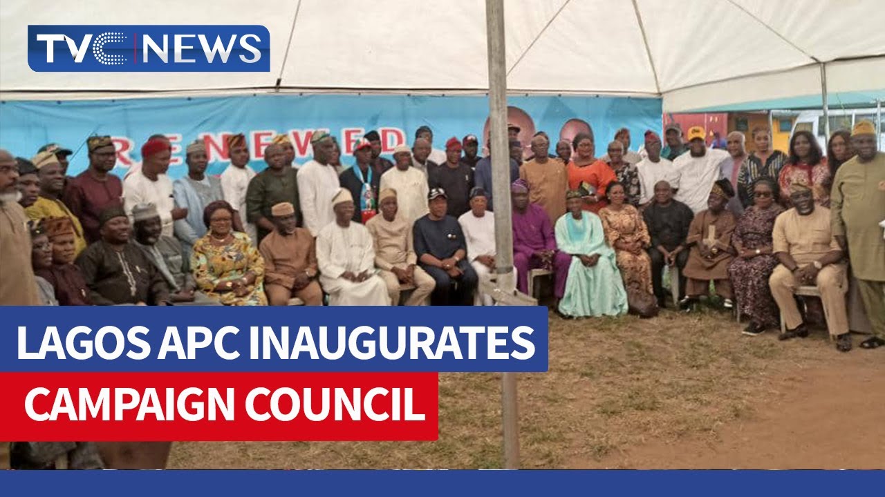 Lagos APC Inaugurates 163-Man Campaign Council - YouTube