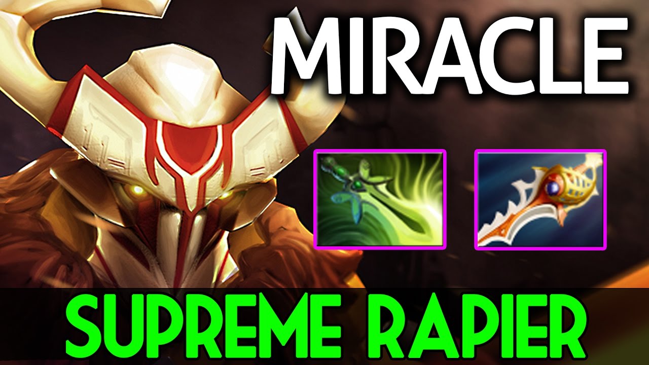 Miracle- Dota 2 [Juggernaut] Supreme Rapier - YouTube