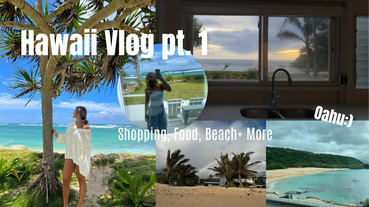 HAWAII VLOG 🌺🍍☀️ II Shopping, food, beach in Oahu!! - YouTube