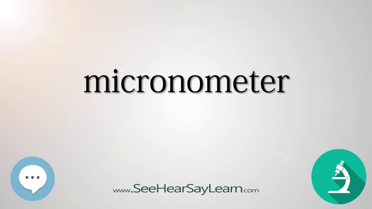 micronometer Scientific Instrumentation 🔊 - YouTube