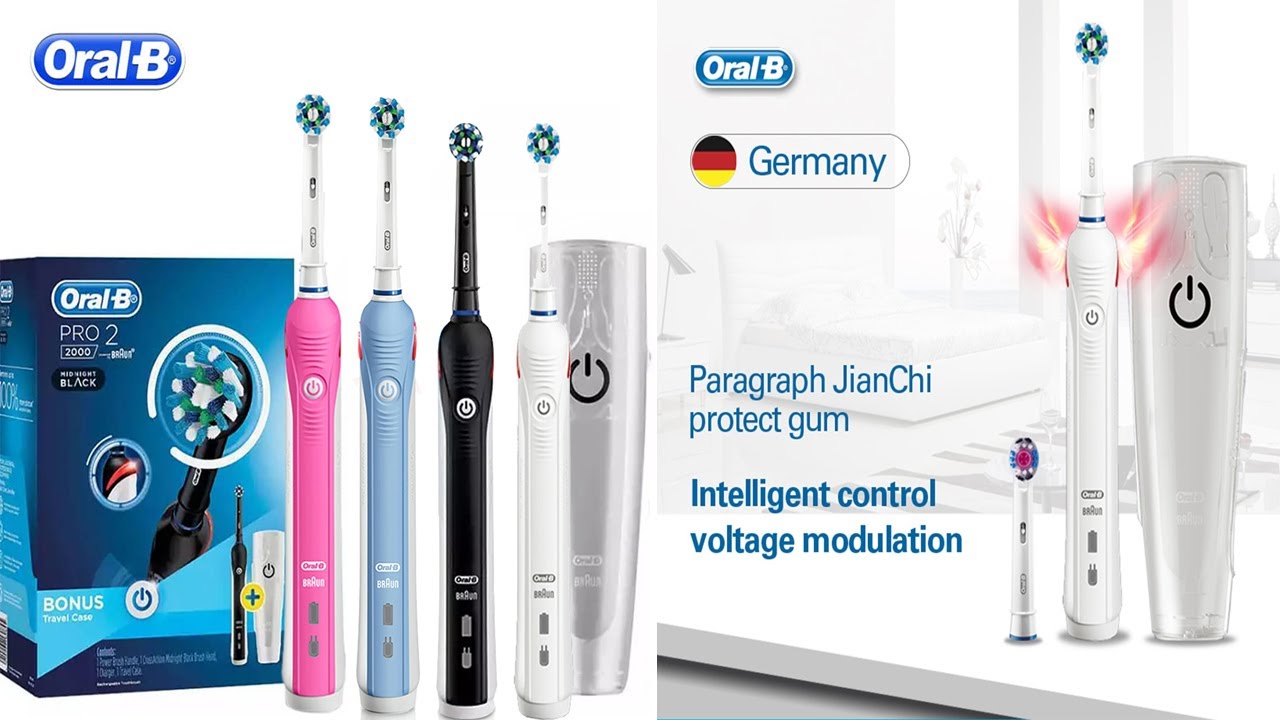 Oral B Ultrasonic Electric Toothbrush Teeth Whitening Rechargeable ...