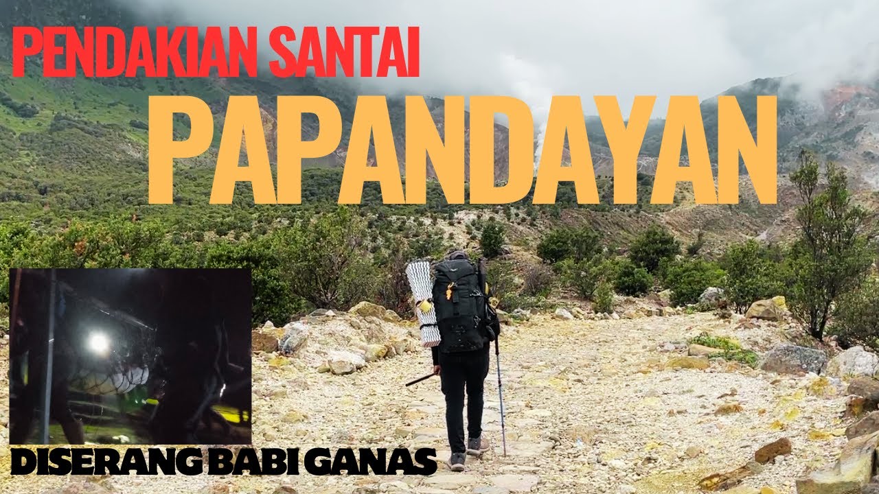 Pendakian Gunung Papandayan & Camping Ceria || Diserang Babi Ganas ...