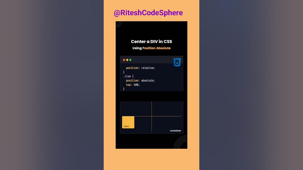 How to Center a Div Using CSS Flexbox #Shorts #WebDesign #shorts #shortsvideo #video #coding #ai ...