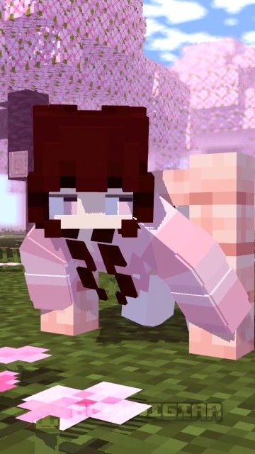 Sheep Girl Dante Dance meme in slime stuck to cherry blossoms funny ...