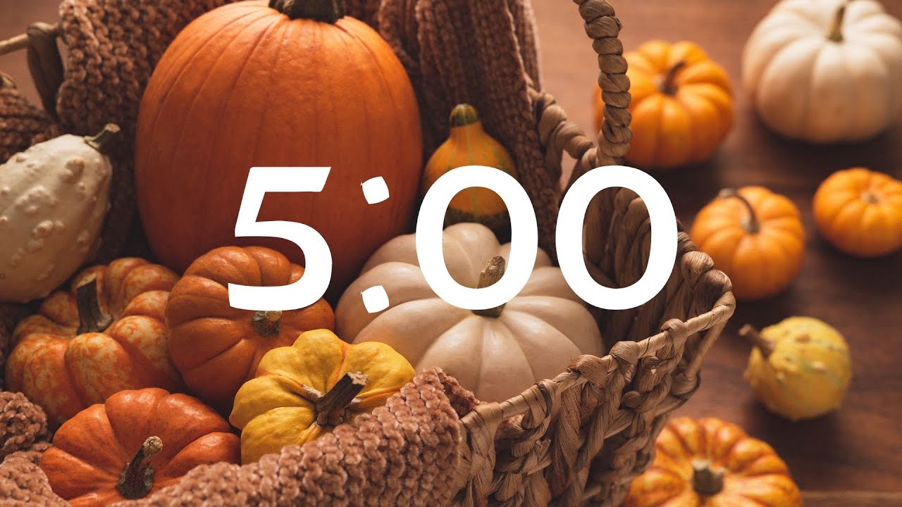 5 Minute Pumpkin Timer - YouTube