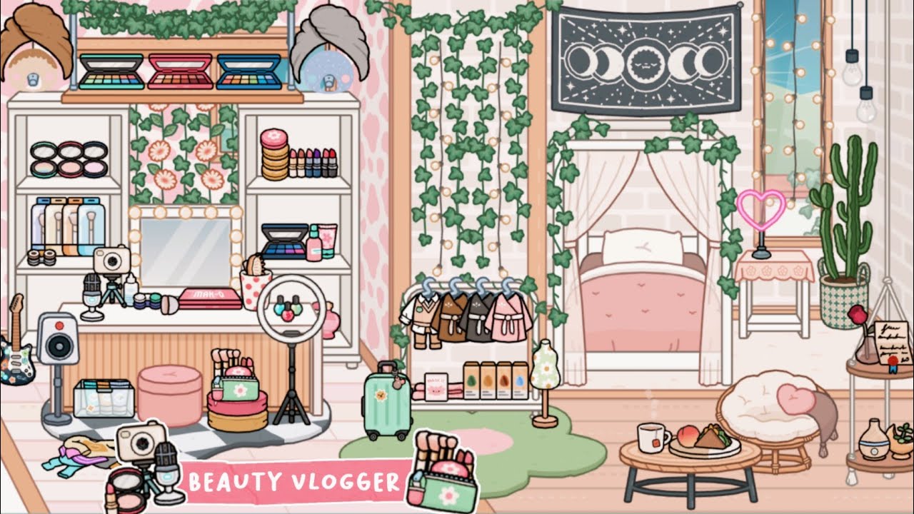 Toca Life World : NEW BEAUTY VLOGGER HOUSE DESIGN MAKEOVER💅🏻 | TOCA ...