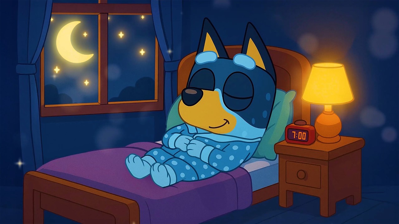 Bluey’s Peaceful Nighttime Sleep 🌙 Relaxing & Smooth Music for Study ...