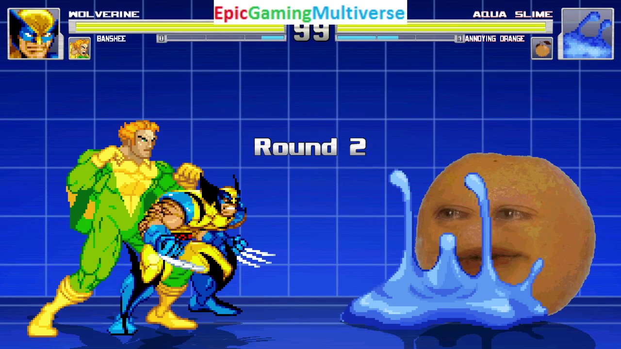 Banshee And Wolverine VS Aqua Slime And Annoying Orange In A MUGEN ...