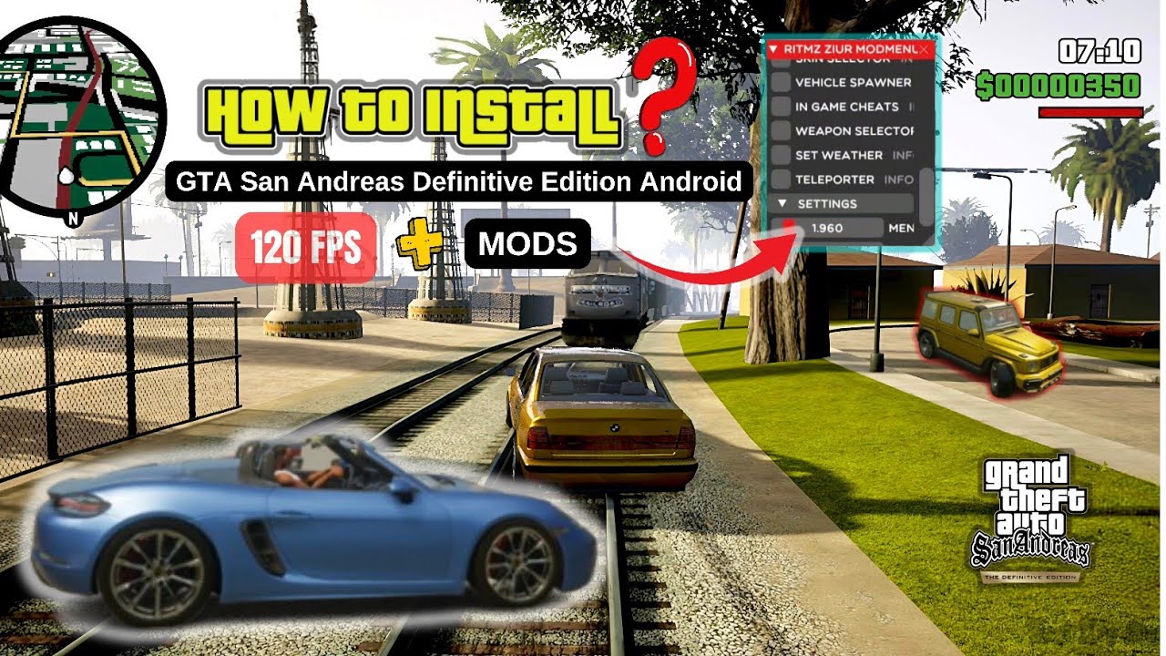 HOW TO INSTALL MODS | GTA SA Definitive Edition Android - YouTube