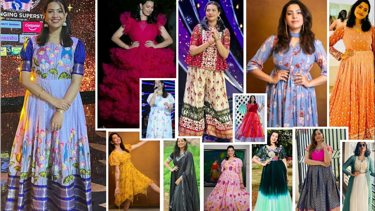 Singer Geetha Madhuri Dress Collection - YouTube