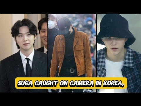 Fans Panic! Suga was caught on camera in Korea, but why does he look so serious?”